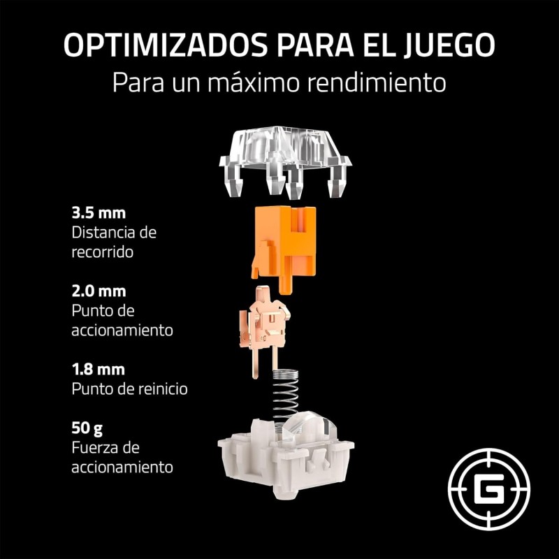 Switches Mecanicos Razer – Naranja táctiles Gen-3 - Pack 36 Unidades