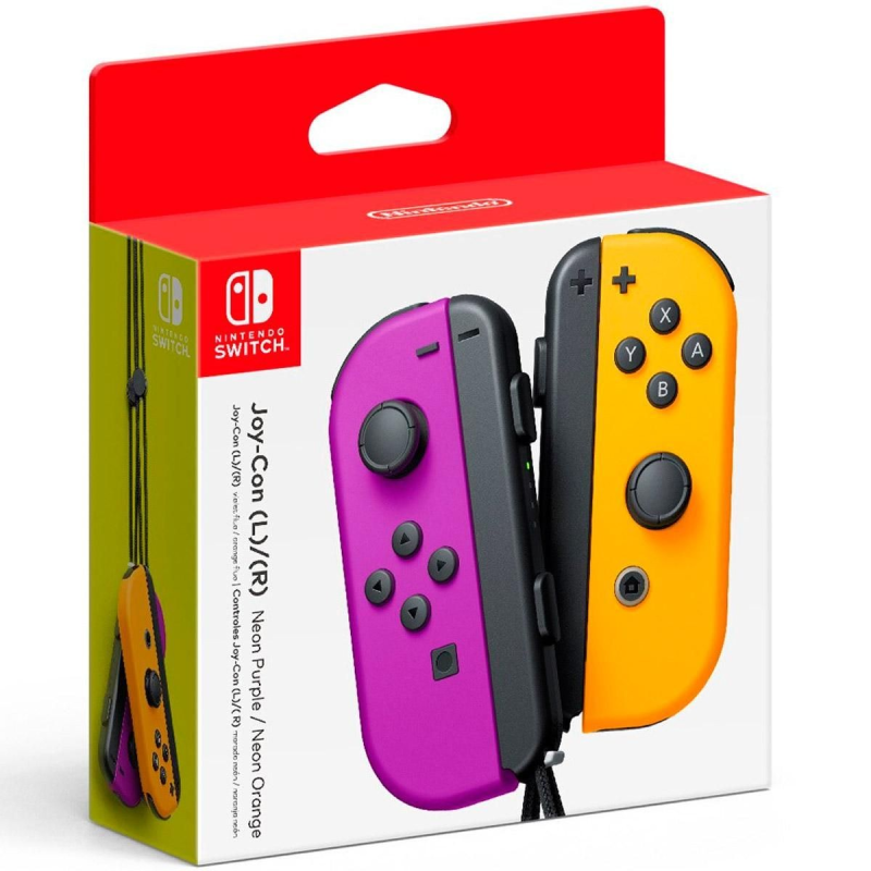 Nintendo Switch Joy-Con Neon Purple/Orange (L/R)